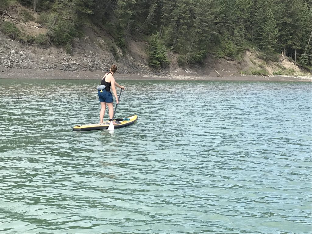 Swinging Paddle Boarding lesson - PaddleAwayToday